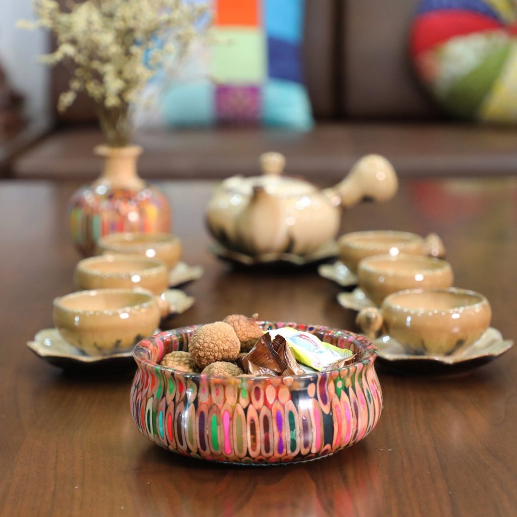 Unique Decorative Colored-Pencil Bowls - Decorative Bowls for Tables