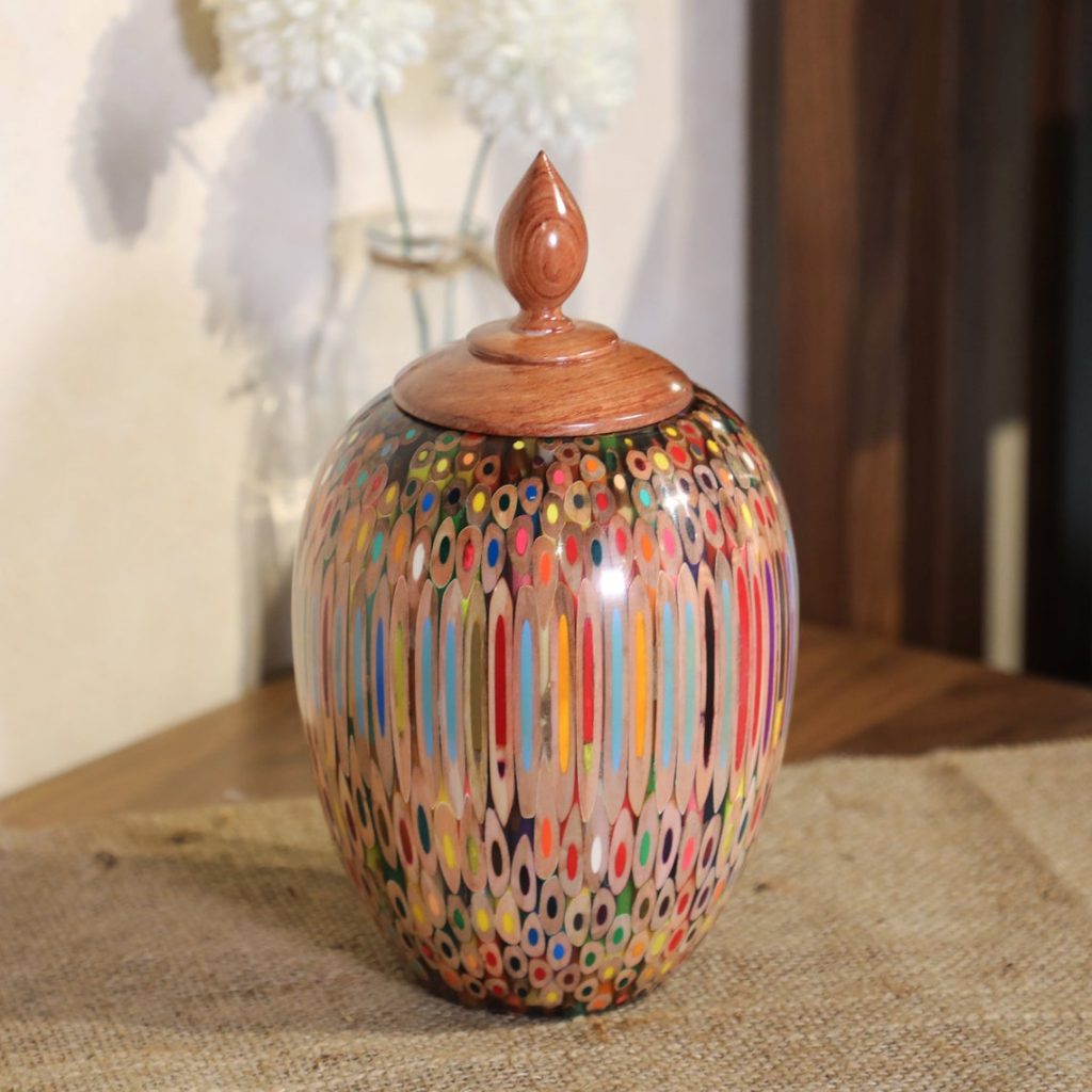 Unique Decorative Colored-Pencil Bowls - Decorative Bowls for Tables