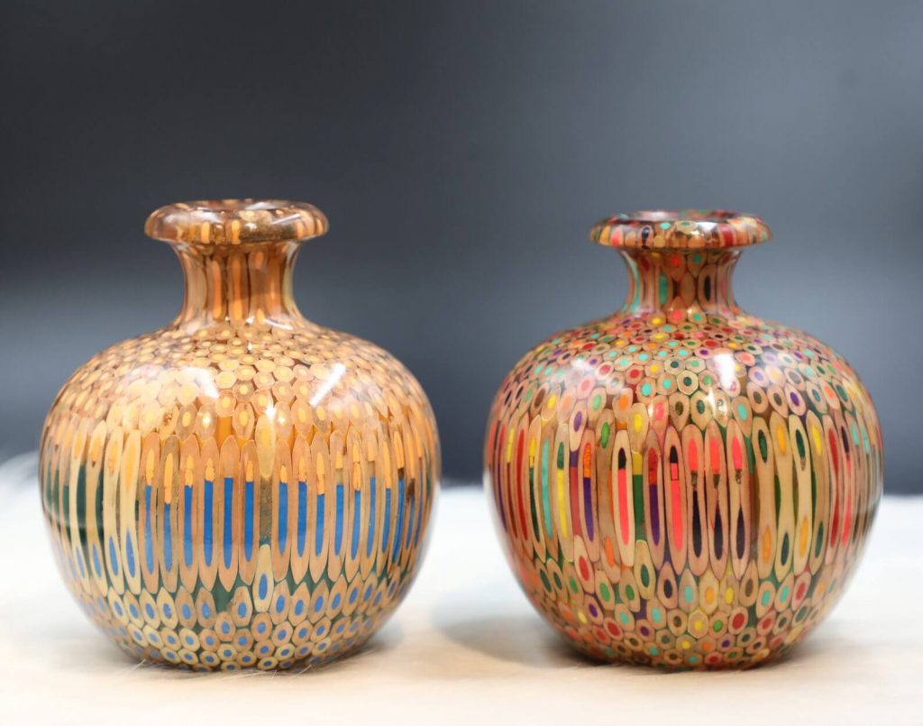 Decorative Colored-pencil Special Summer Rain Vase - Size L - Henry Le ...