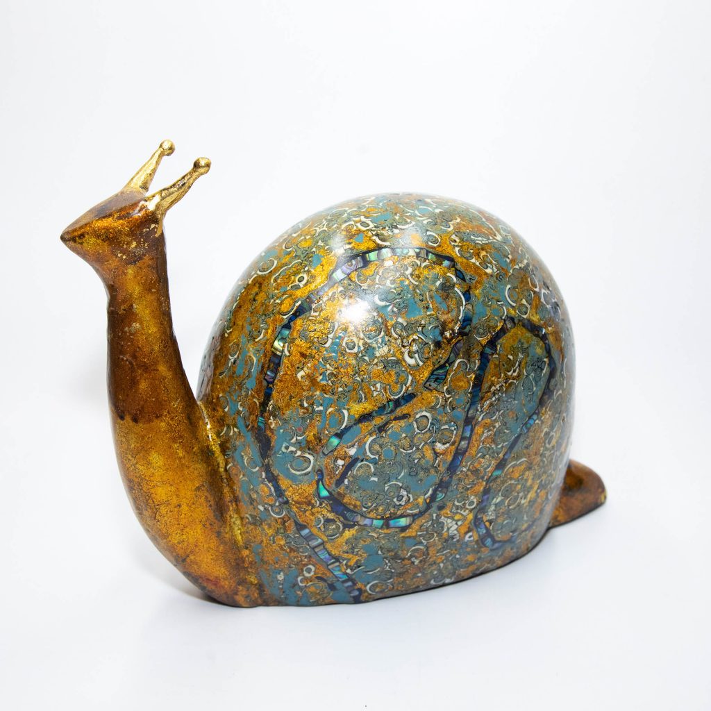 Blue Decorative Snail Sculpture - Henry Le Design